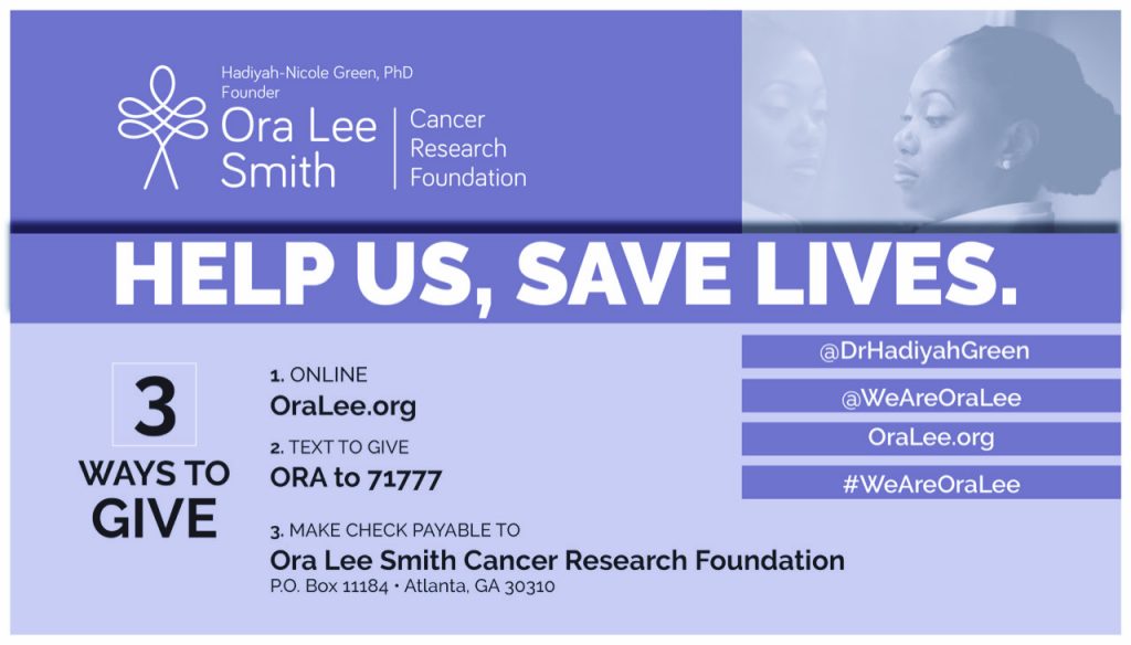 Ora Lee Smith Cancer Research Foundation | Dr. Hadiyah-Nicole Green